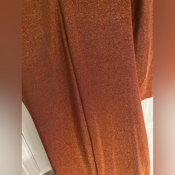 Dresses | Shimmering Rust Orange Dress | Poshmark